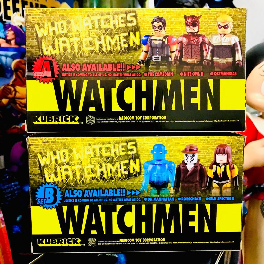 MEDICOM KUBRICK MOVIE WATCHMEN - SET A & B, Hobbies & Toys, Toys ...