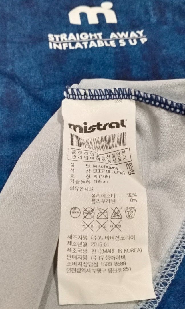 Mistral Shirt long sleeve waterman, Men's Fashion, Tops & Sets, Swim ...