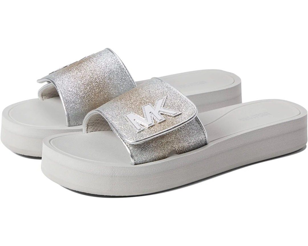 MK Platform Slides, Women's Fashion, Footwear, Flats & Sandals on Carousell