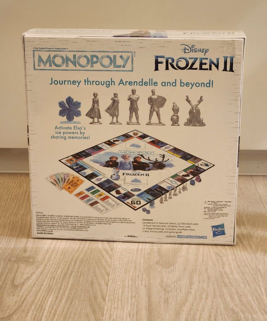 Monopoly Frozen II, 興趣及遊戲, 玩具 & 遊戲類 - Carousell