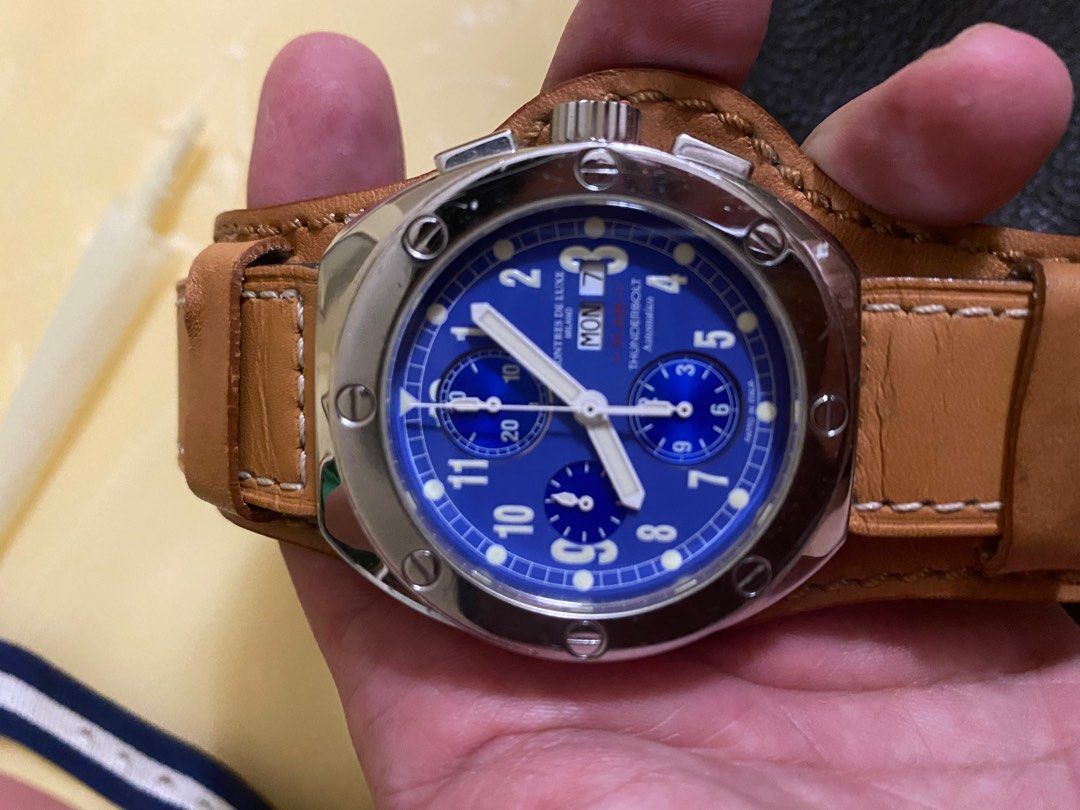 Montres de Luxe Thunderbolt Chronograph Automatic Watch, Luxury ...