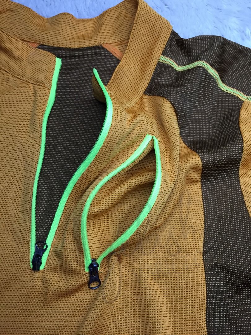 (thrifted) | Mustard Yellow Fluorescent Neon Yellow Green Accents Dri ...