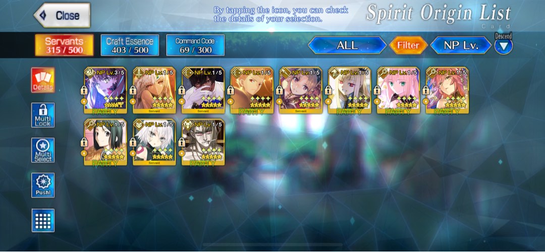 [NA] FGO Account 11 SSR/13 WNP NP3 Spishtar, Video Gaming, Video Games, Others on Carousell