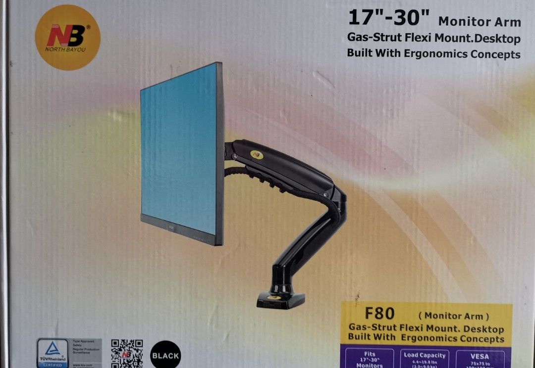 NB North Bayou F80 Monitor Arm, Computers & Tech, Parts & Accessories ...