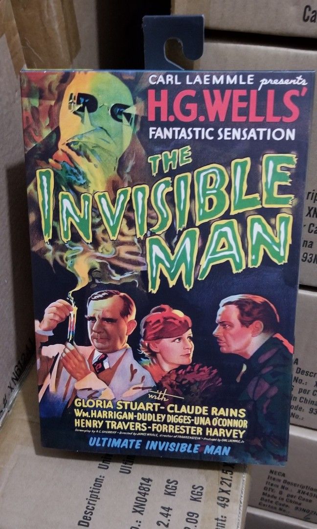Neca Universal Monsters Ultimate Invisible Man (Color), 興趣及遊戲, 玩具 & 遊戲類 ...