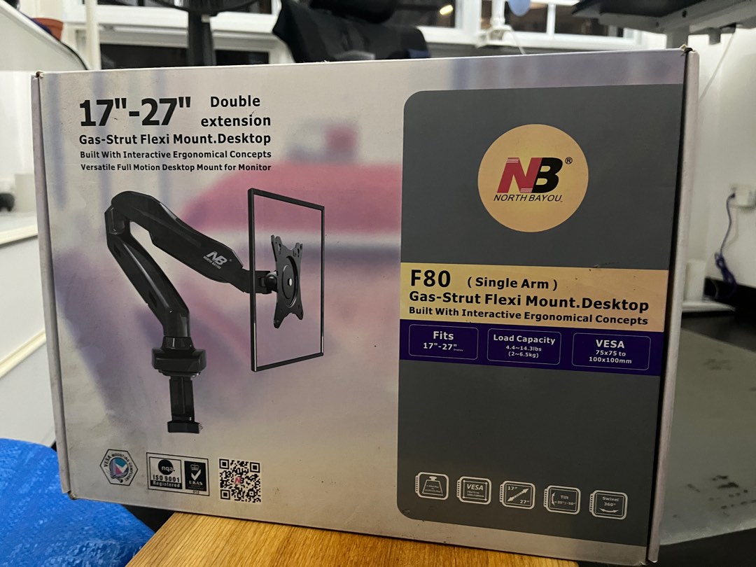 [New] North Bayou F80 Single Arm Flexi Mount Desktop, Computers & Tech ...