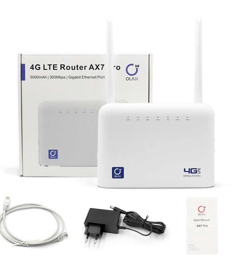 New Product OLAX AX7 PRO Router 5000mah Battery 4G With 4 WAN Ports ...