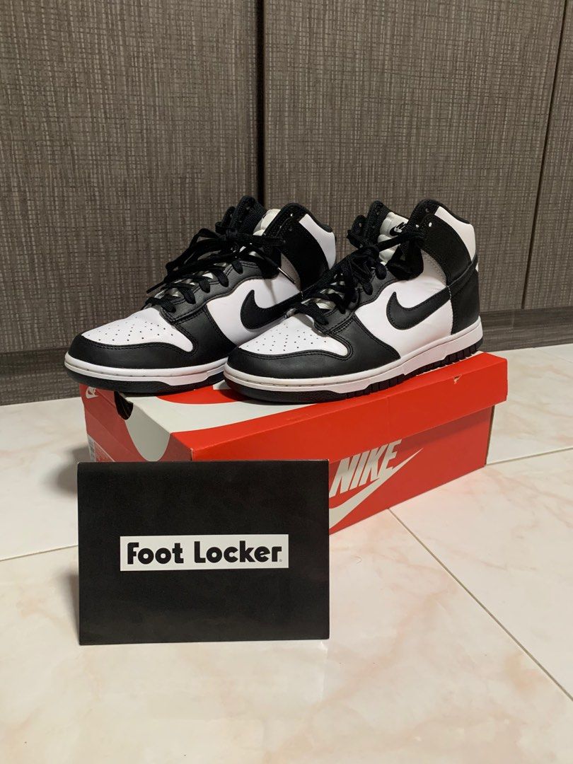 Nike Panda Dunks High Retro Black/White Dunk Authentic, Men's Fashion ...