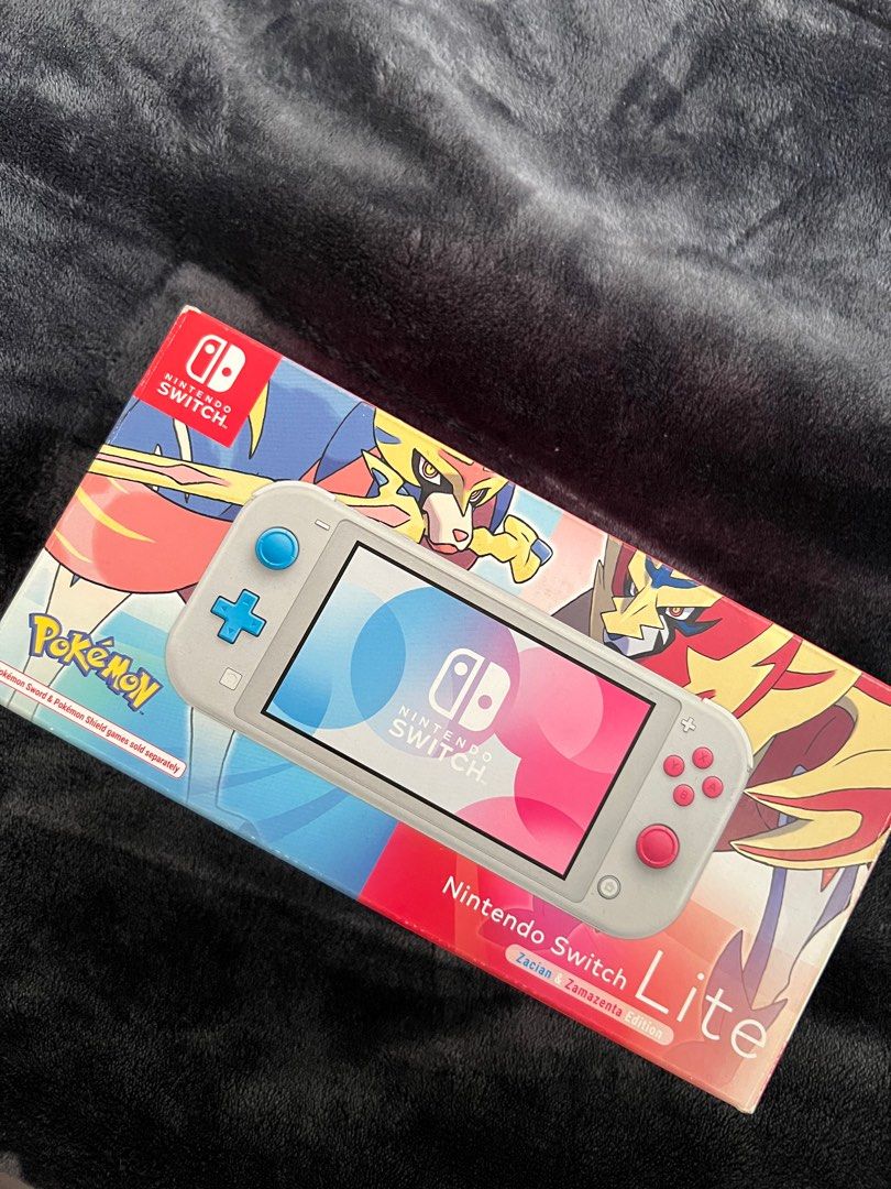 Nintendo Switch Lite - Zacian and Zamazenta Edition with FREEBIES ...