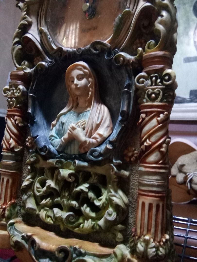 Old Mother Mary Clock with Recorded Angelus Prayer (AS IS), Hobbies ...