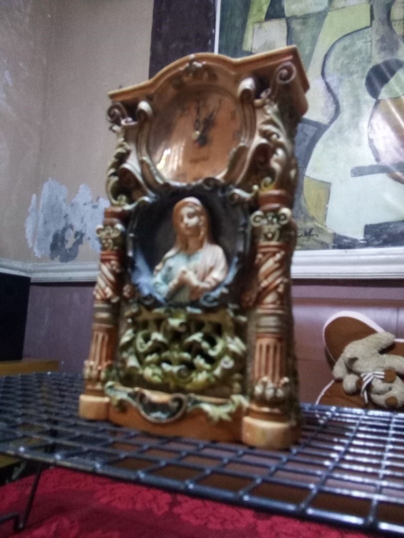 Old Mother Mary Clock with Recorded Angelus Prayer (AS IS), Hobbies ...