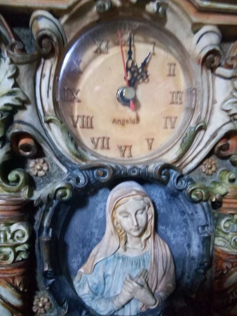 Old Mother Mary Clock with Recorded Angelus Prayer (AS IS), Hobbies ...