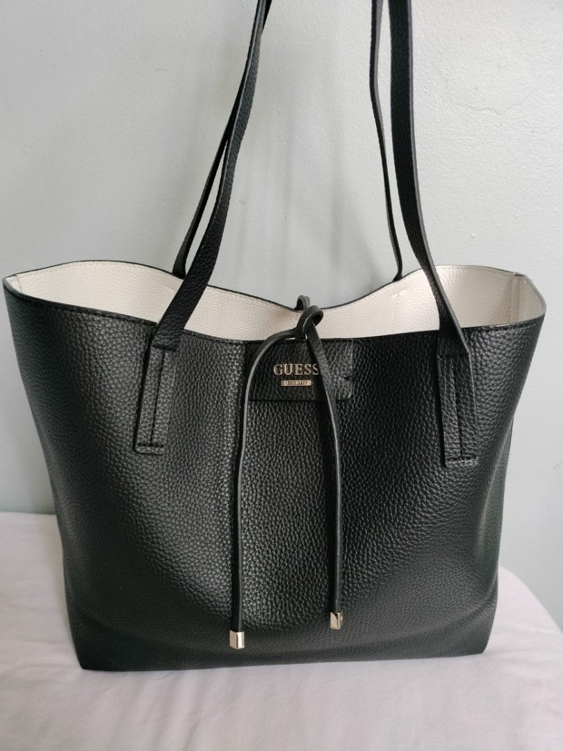 Original Guess reversible tote bag, Luxury, Bags & Wallets on Carousell