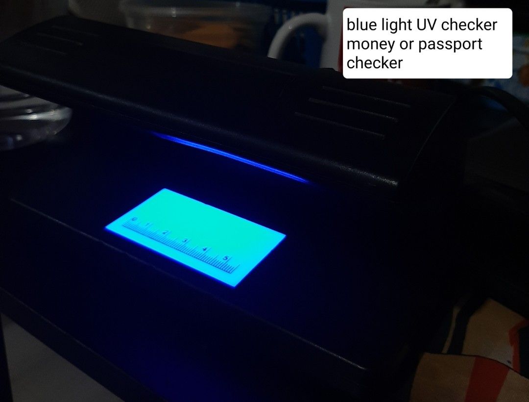 Original Heavy Duty Uv Light Money Detector Bill Authenticity Checker ...