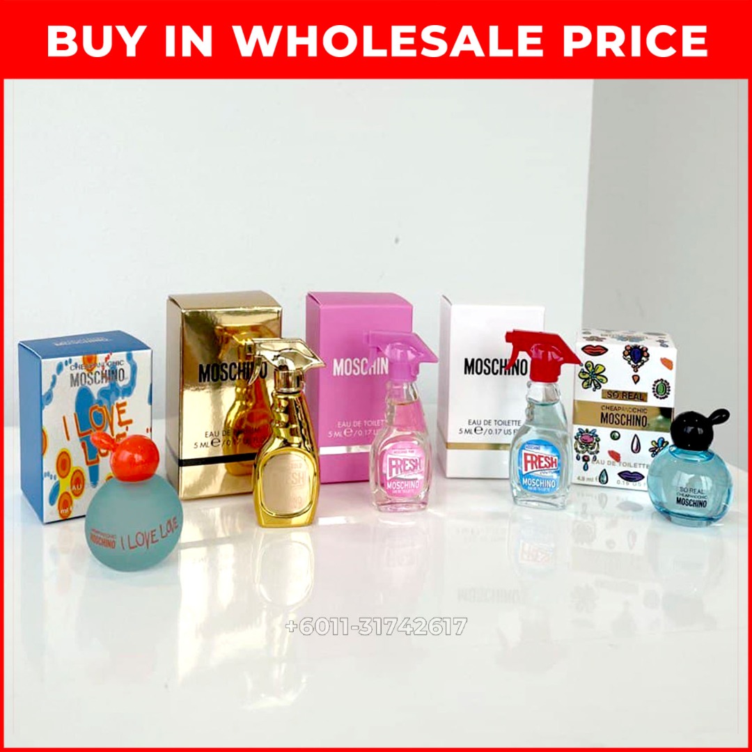 [ORIGINAL] MOSCHINO MINIATURE COLLECTION 5 IN 1 (5MLX5) EAU DE PARFUM ...