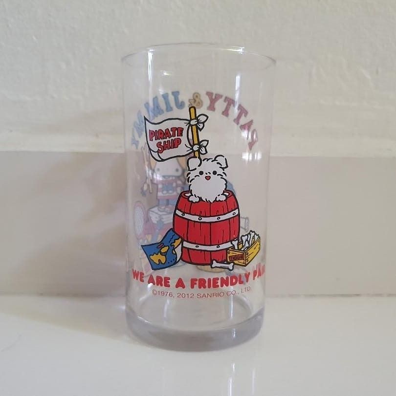 Original Sanrio Patty & Jimmy drinking glass without handle, Furniture ...