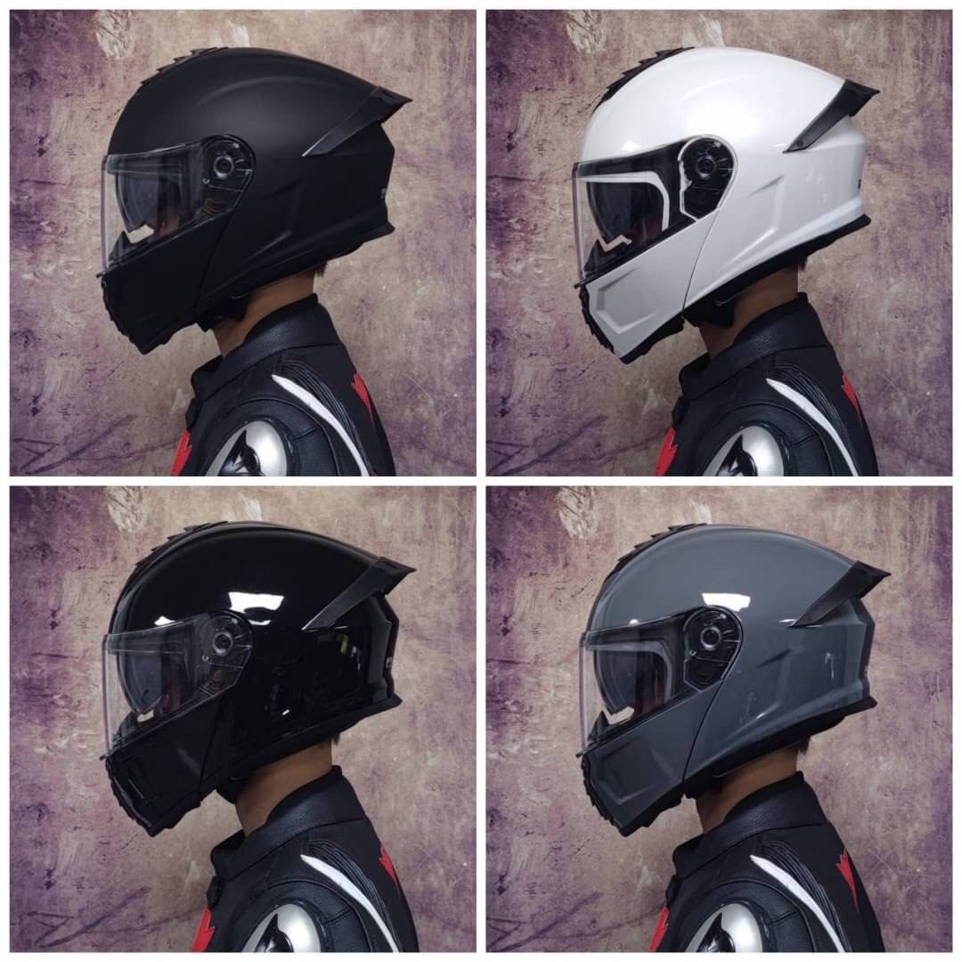 ORZ motorbike modular helmet with double visor and DOT certification ...