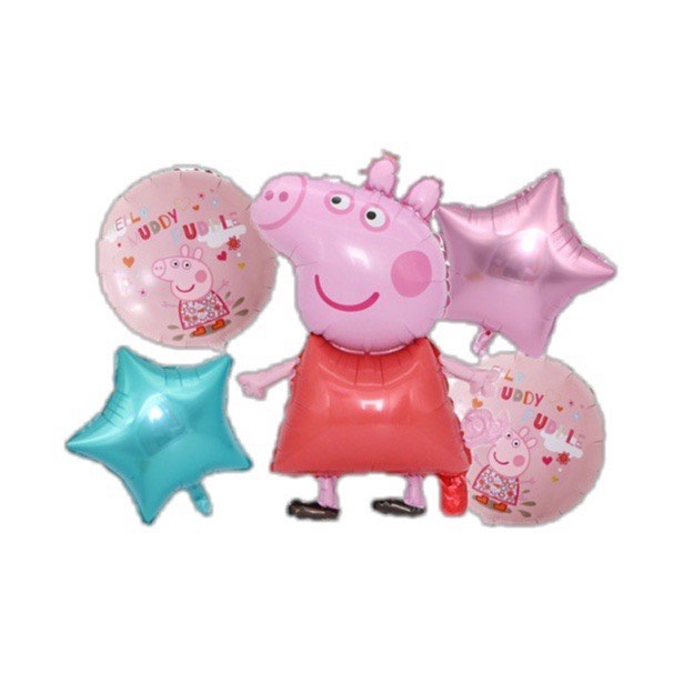 Peppa pig balloon set (5), Hobbies & Toys, Occasions & Party Supplies ...