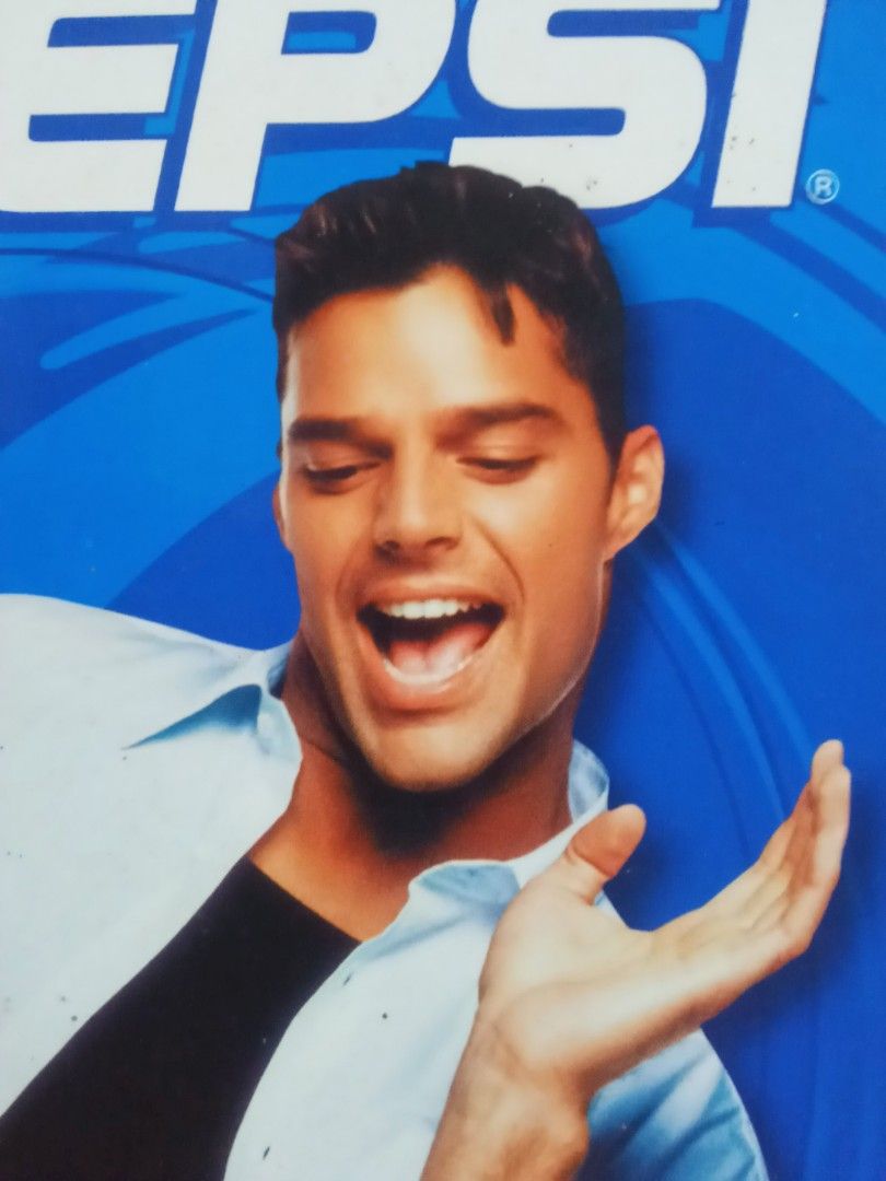 Pepsi Ask For More Ricky Martin Promotional Poster/Card., Hobbies ...