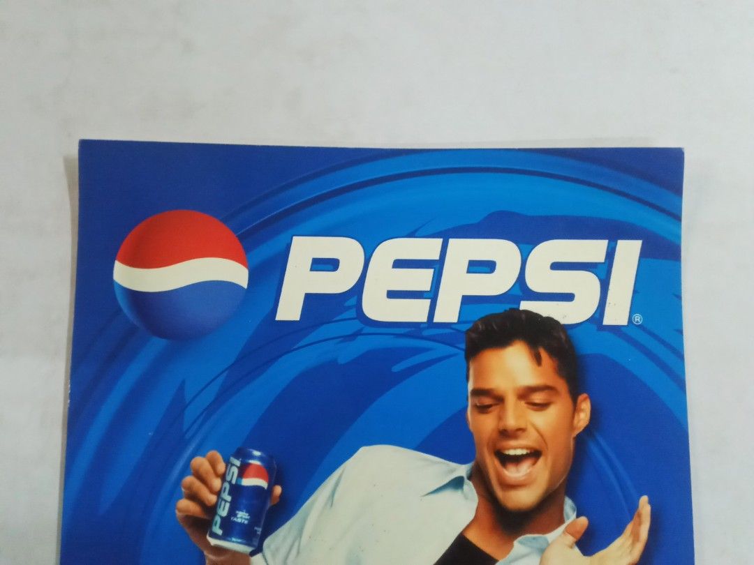 Pepsi Ask For More Ricky Martin Promotional Poster/Card., Hobbies ...
