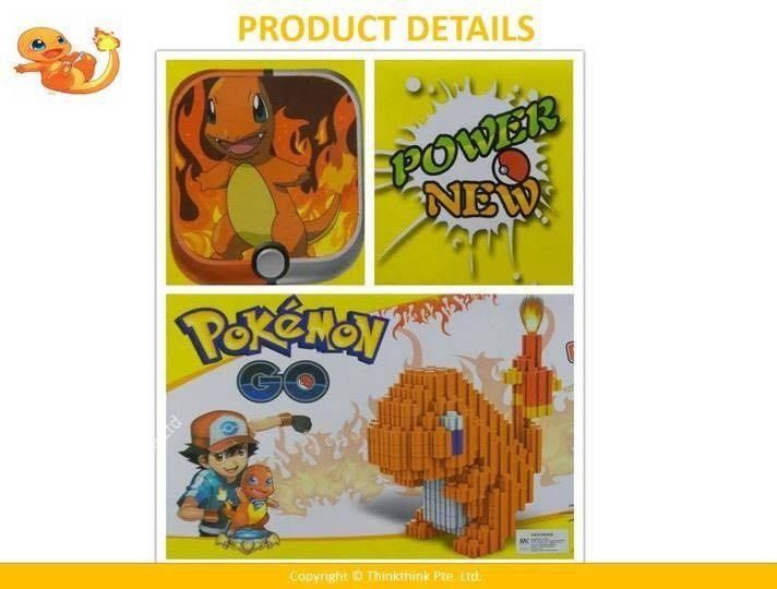 POKEMON CHARMANDER 363 PIECES BLOCKS BUILDING SET FOR KIDS 3 YEARS ...