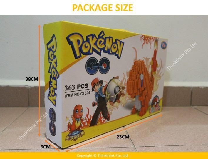 POKEMON CHARMANDER 363 PIECES BLOCKS BUILDING SET FOR KIDS 3 YEARS ...