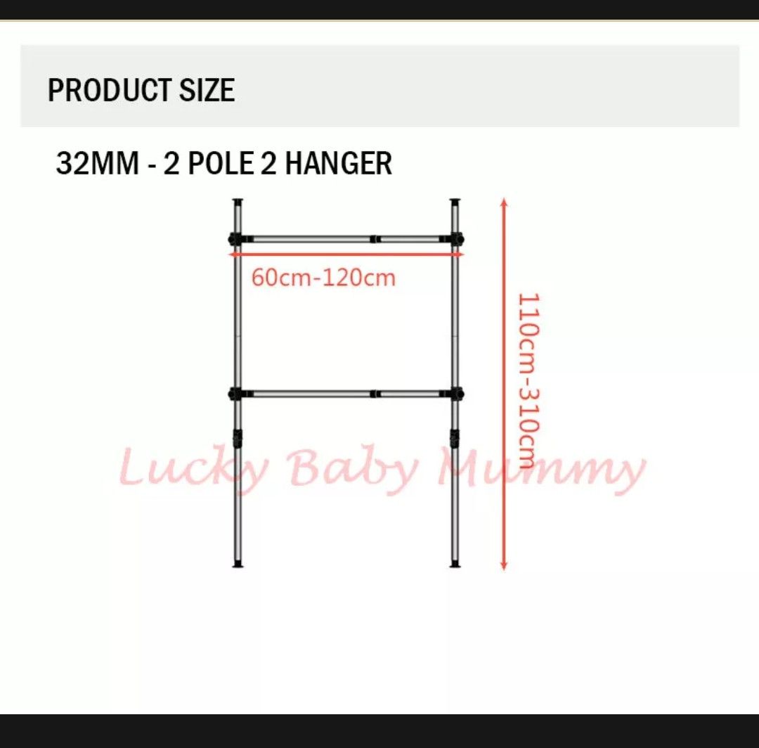 pole wardrobe system. open wardrobe., Furniture & Home Living, Home ...