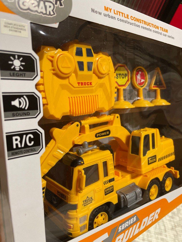 Power Gear Construction digger excavator truck [city series builder] remote control RC toy car ...