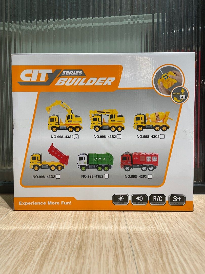 Power Gear Construction digger excavator truck [city series builder] remote control RC toy car ...