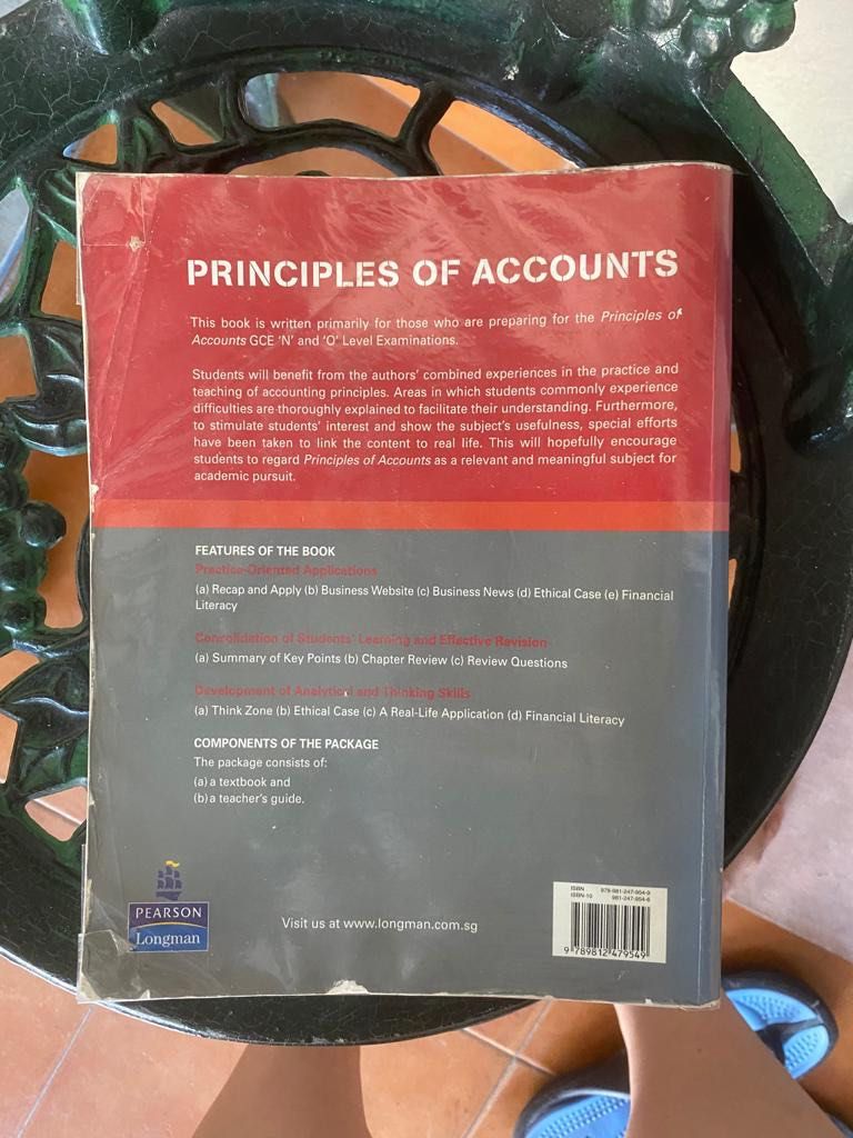 Principles of Accounts (Pearson Longman), Hobbies & Toys, Books & Magazines, Textbooks on Carousell