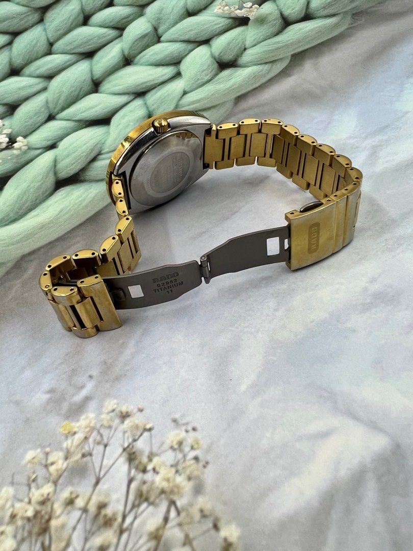 RADO DIASTAR 2020 Large Gold Platedt Current Latest Model Complete Set ...