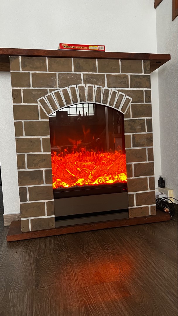 Real size flameless fireplace, Furniture & Home Living, Home Decor ...
