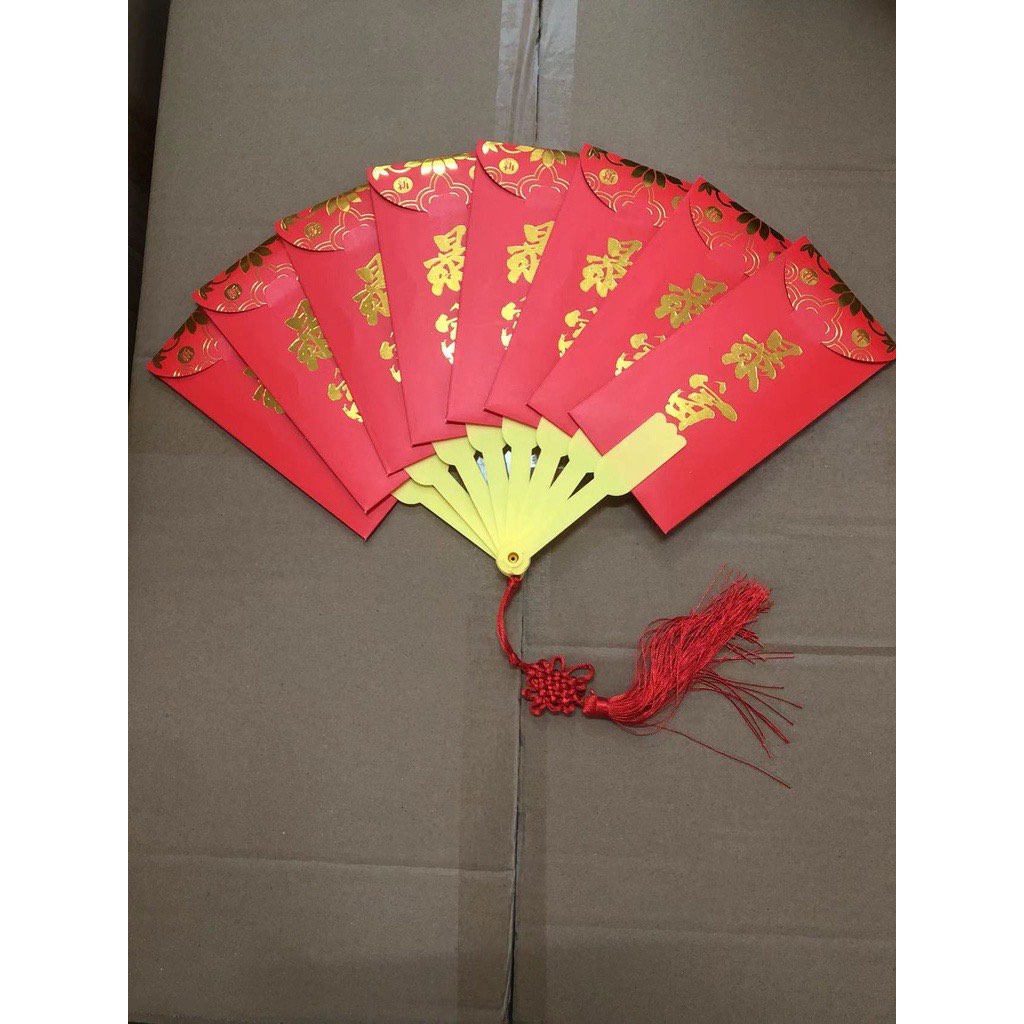 Fan shaped Red packet, Hobbies & Toys, Stationery & Craft, Handmade ...