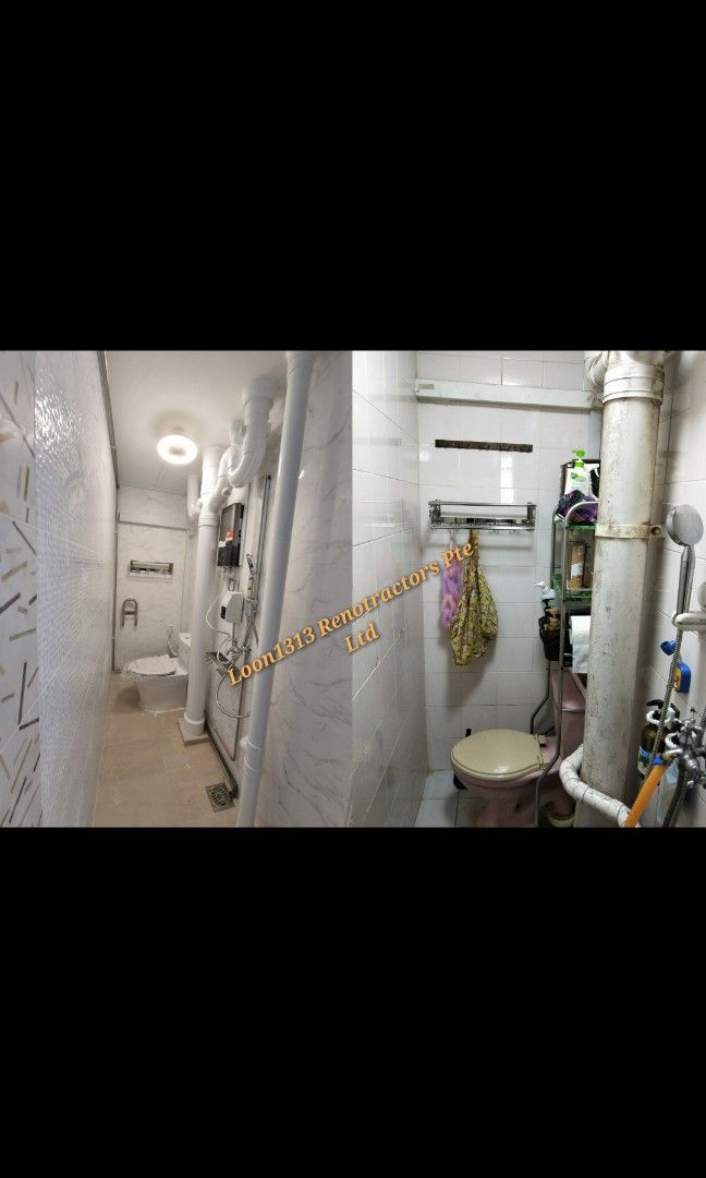 Resale Toilet Tiles Laying+Hacking Works Completed!!!, Home Services ...