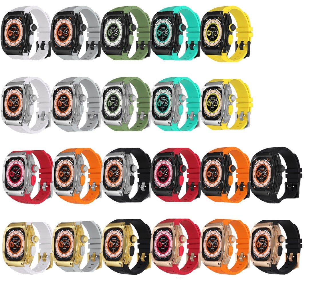 Retrofit urban sports kit Apple Watch ultra 49mm custom stainless steel ...