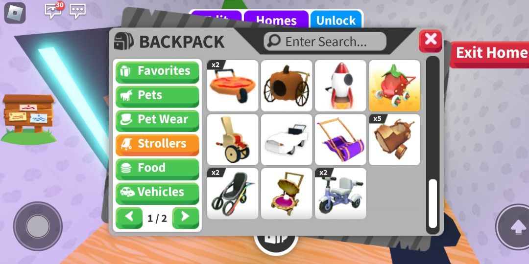 Roblox Adopt Me - Stroller Sold Per Item, Video Gaming, Video Games ...