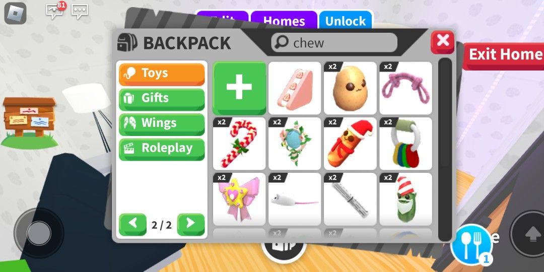 Roblox Adopt Me Chew Toys Sold Per Item, Video Gaming, Video Games ...