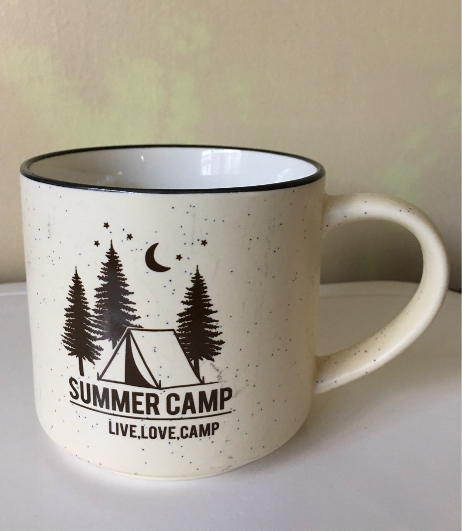 Rosée Blanche Ceramic Summer Camp Mug, Furniture & Home Living ...