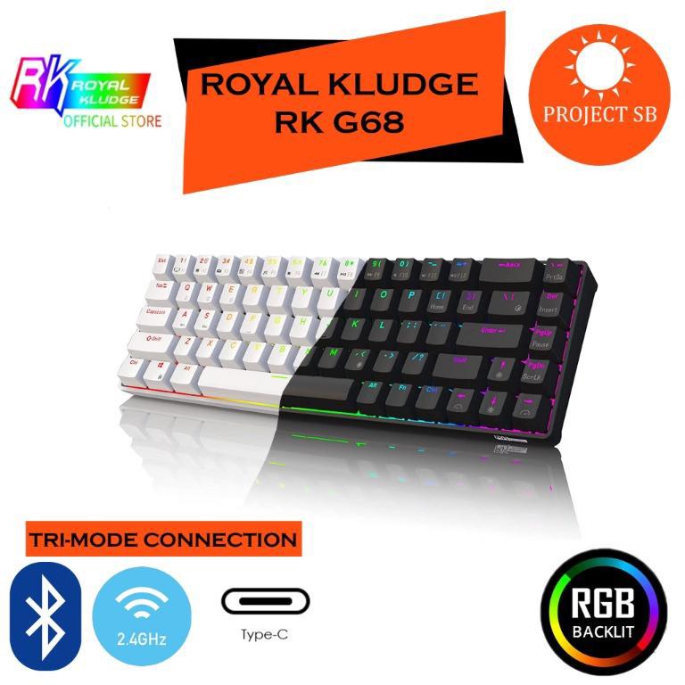 ROYAL KLUDGE RKG68 65% RGB Mechanical Hotswappable Keyboard, Computers ...