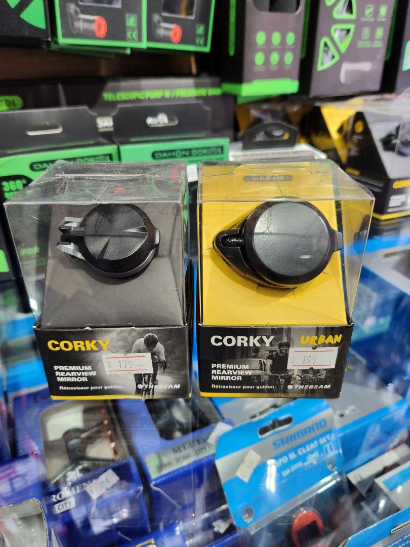 R's Bike 單車手作 CORKY MIRROR Dropbar ＆ 平把 倒後鏡, 運動產品, 單車及配件, 單車 - Carousell
