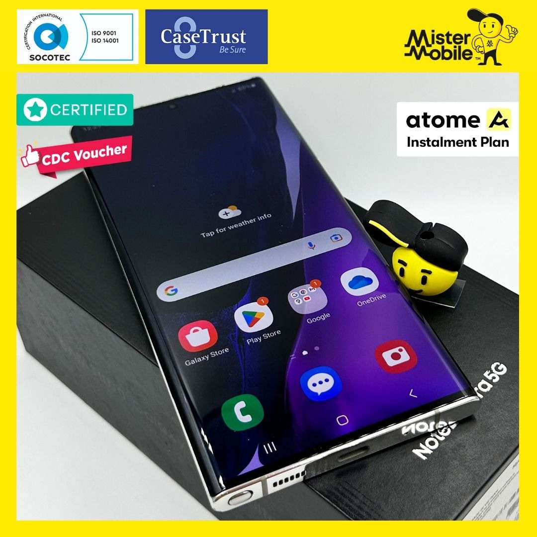 Samsung Galaxy Note 20 Ultra 5G 256 256GB Mystic White Local Used Set ...