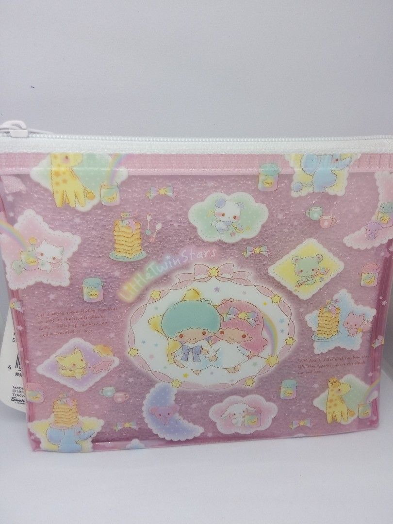 Sanrio Little Twin Stars Kiki and Lala Mini Vinyl Zipper Bag Pouch ...