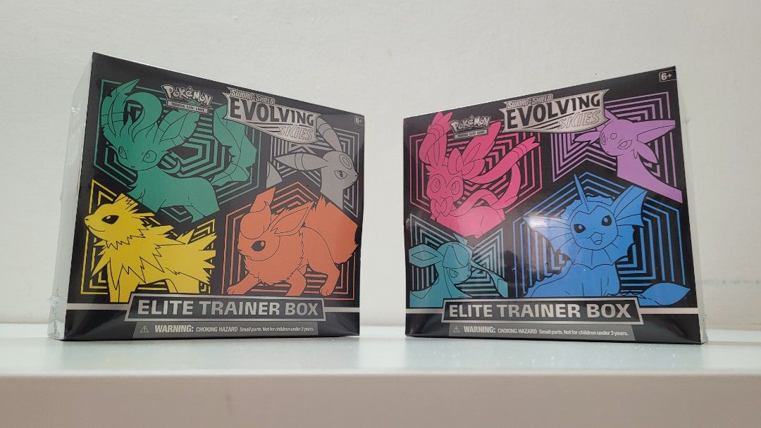 Sealed Case Evolving Skies Elite Trainer Box Evolving Skies ETB Pokemon ...