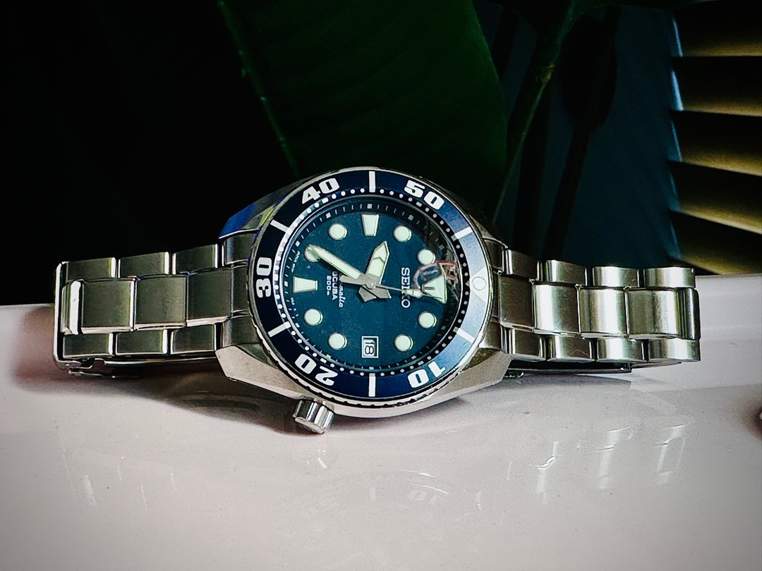 Seiko Sumo Blue SBDC003, Luxury, Watches on Carousell