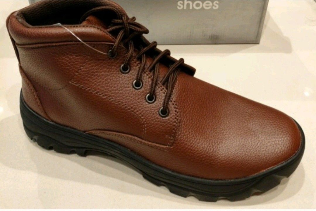 SEPATU BOOT FLADEOO PRIA SAFETY KULIT, Fesyen Pria, Sepatu , Sepatu ...