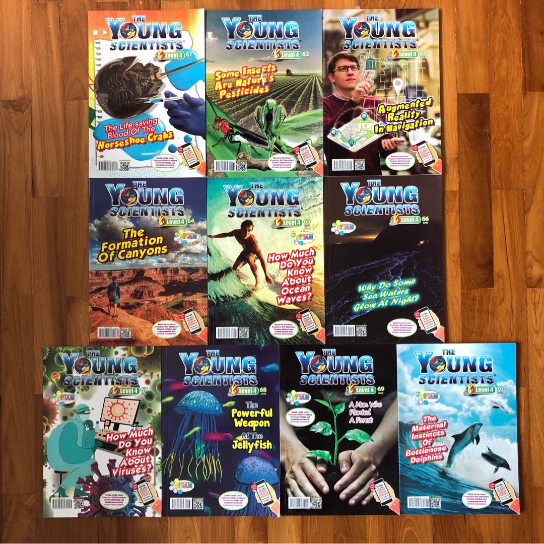 Set of 10 Young Scientists Level 4 science magazines suitable for ...