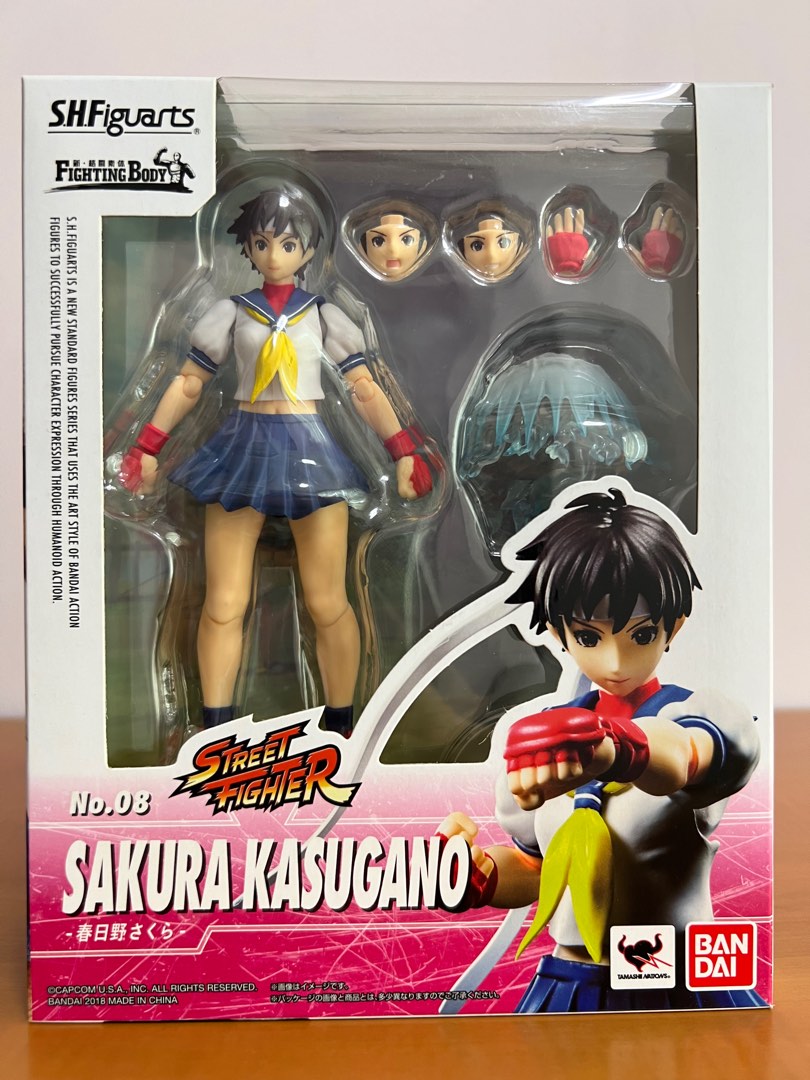 S.H Figuarts Street Fighter Sakura Kasugano, Hobbies & Toys, Toys & Games on Carousell