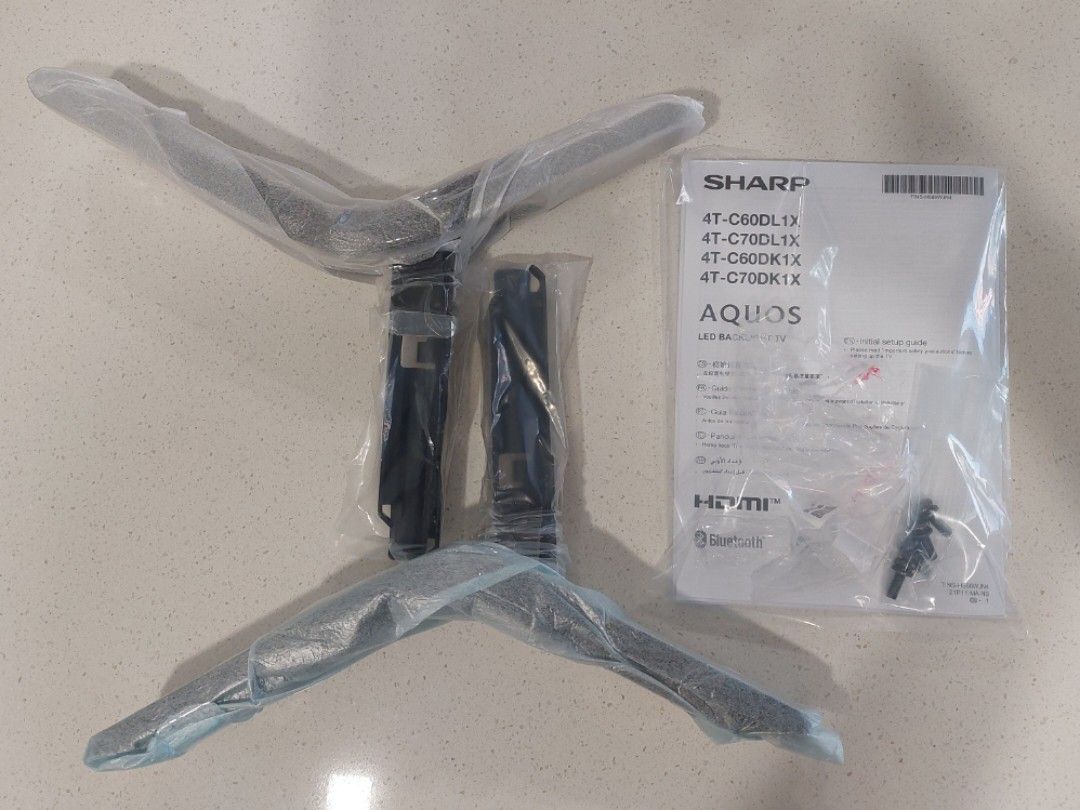 SHARP brand TV stand legs, TV & Home Appliances, TV & Entertainment, TV ...