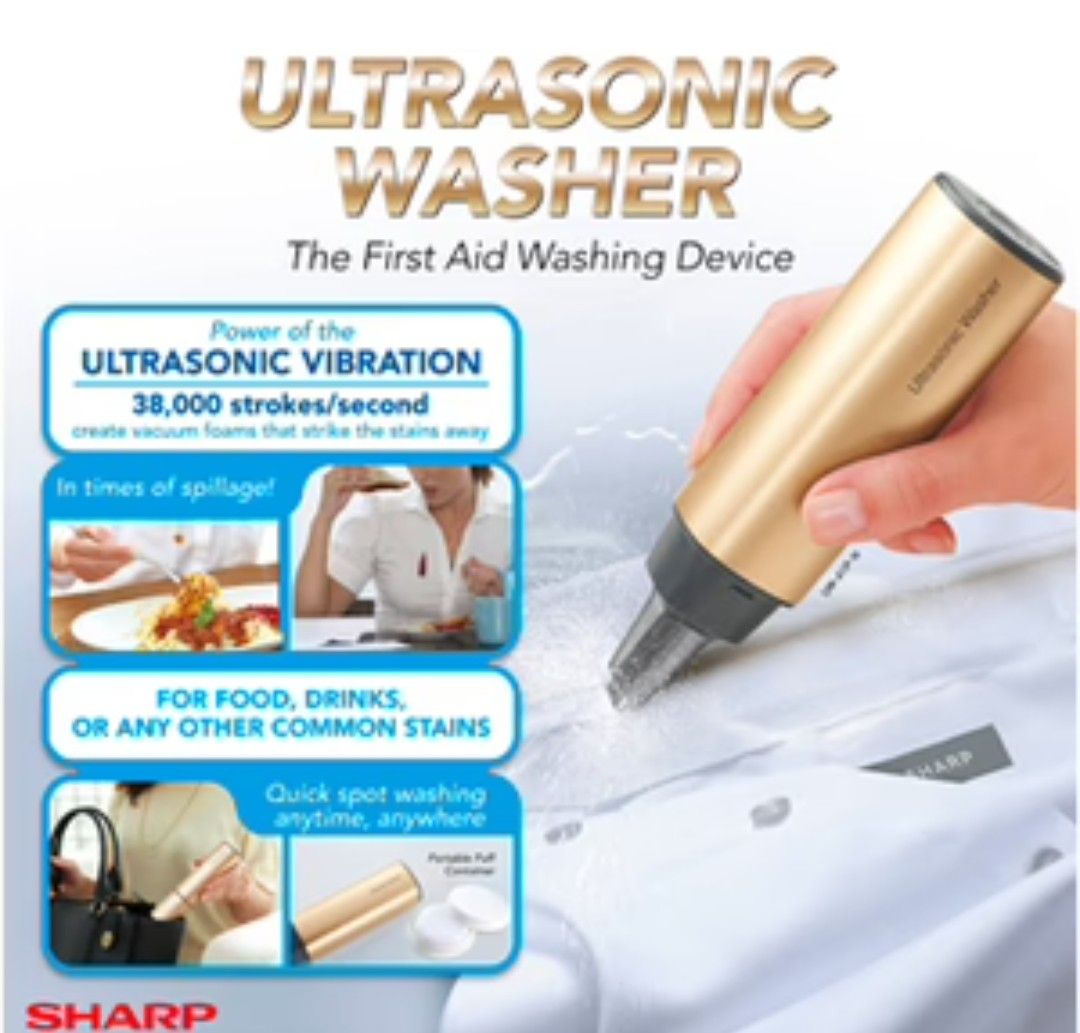 Sharp Ultrasonic Washer, Furniture & Home Living, Cleaning & Homecare ...