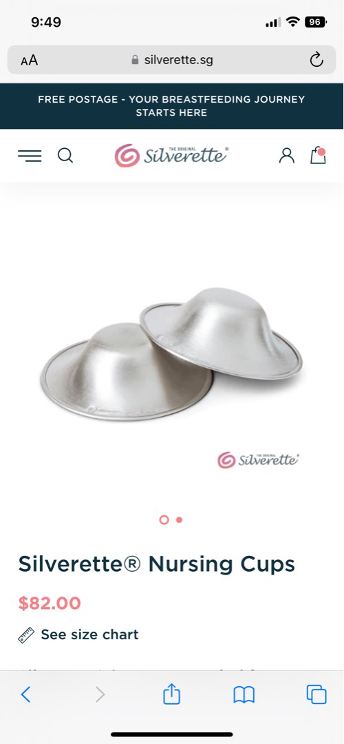 Silverette Nursing Cups, Babies & Kids, Nursing & Feeding ...